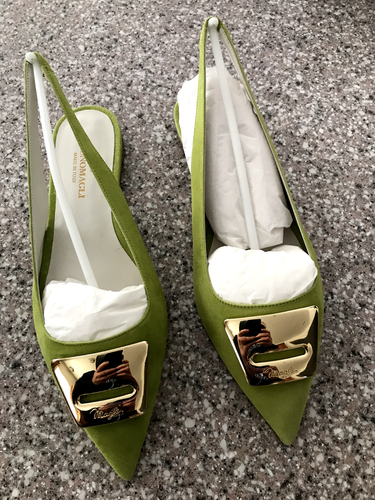 Brunomagli Lolita Slingback Citron Suede Size 8 | eBay