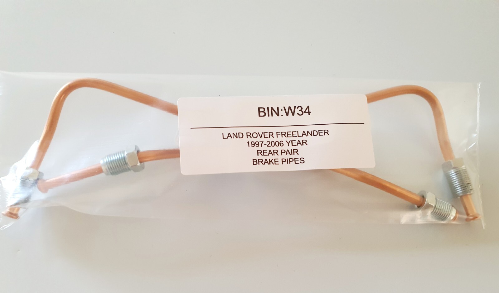 1 PAIR REAR BRAKE PIPES FOR LAND ROVER FREELANDER 1997-2006/FREE ...