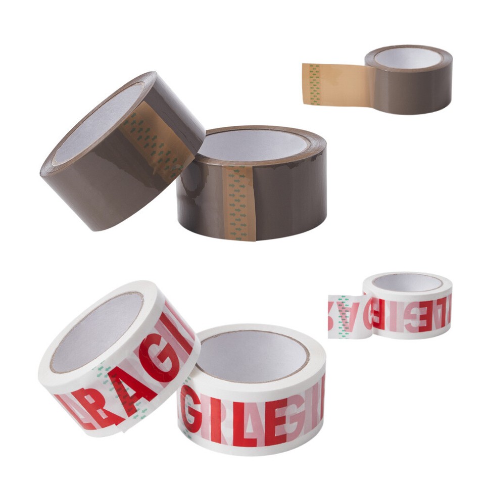 PE PARCEL PACKING ADHESIVE LONG LENGTH 50MM X 60/78M BUFF BROWN/CLEAR ...