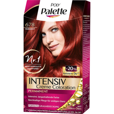 POLY PALETTE Intensiv Creme Coloration 678 Rubinrot 115Ml Stufe 3 | eBay.de