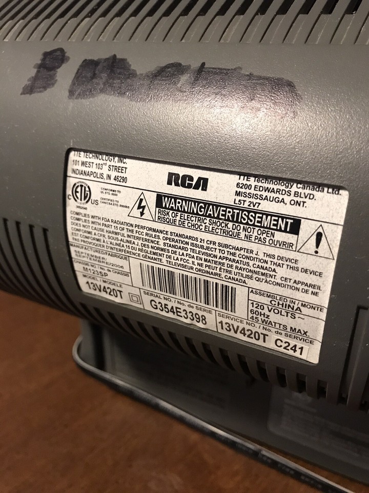 RCA 13 Inch 13V420T CRT TV Retro Gaming with Remote Tested Works | eBay