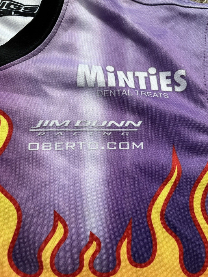 NHRA Jim Dunn Racing Crew Shirt-Natural Energy Shot Berry Awake Mens S ...