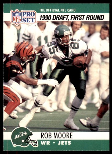 1990 Pro Set Rob Moore Rookie New York Jets #694 | eBay