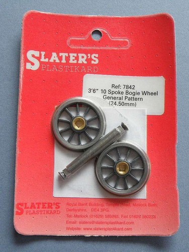 Slaters ref 7842 O Gauge 7mm Bogie Wheels General Type 10 Spoke - 3'6 ...