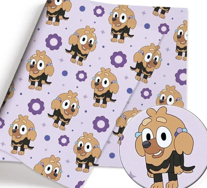 Bluey Bingo Missy character polyCotton Fabric Half Yard (18” x 55 ...