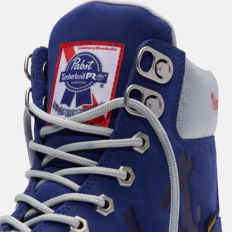 Mens Timberland PRO® x Pabst Blue Ribbon Soft Toe Waterproof Work Boots ...