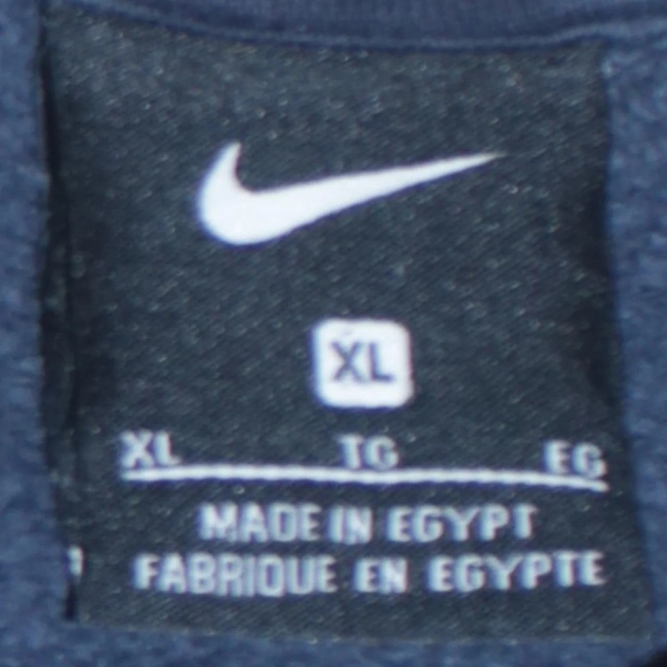 Nike 90's Swoosh Crew Neck Sweatshirt XLarge Navy Blue | eBay UK