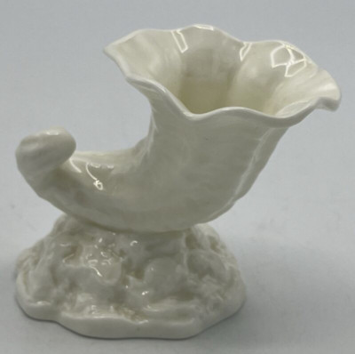 Royal Worcester Bone China Cornucopia Vase 3" x 3" #3212 Green Mark ...