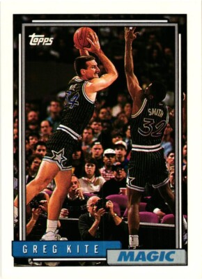 1992-93 TOPPS BASKETBALL GREG KITE #332 CARD $0.99 VALUE BOX | eBay