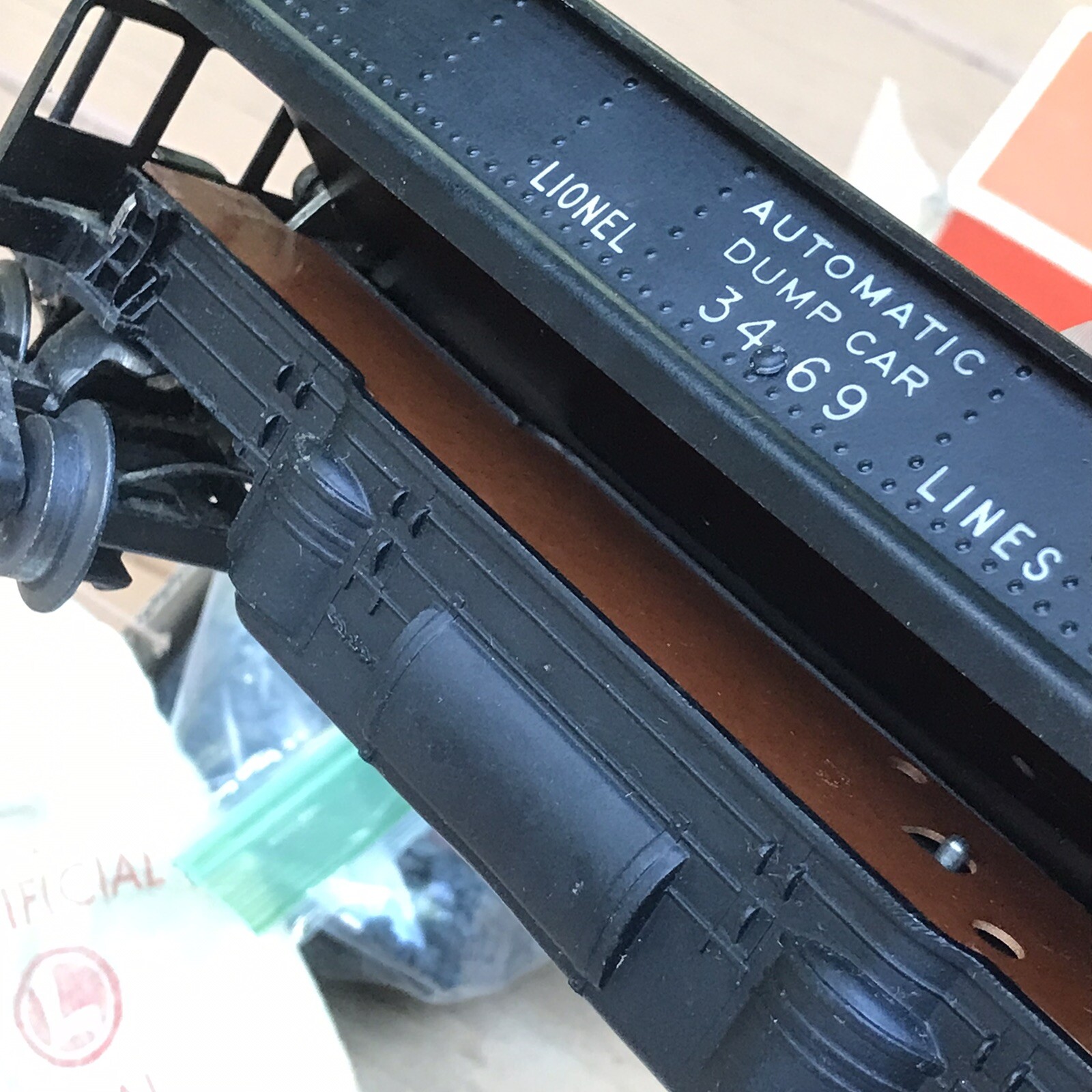 Orig LIONEL 3469 AUTOMATIC DUMPING ORE CAR POSTWAR - Coal, Instructions ...