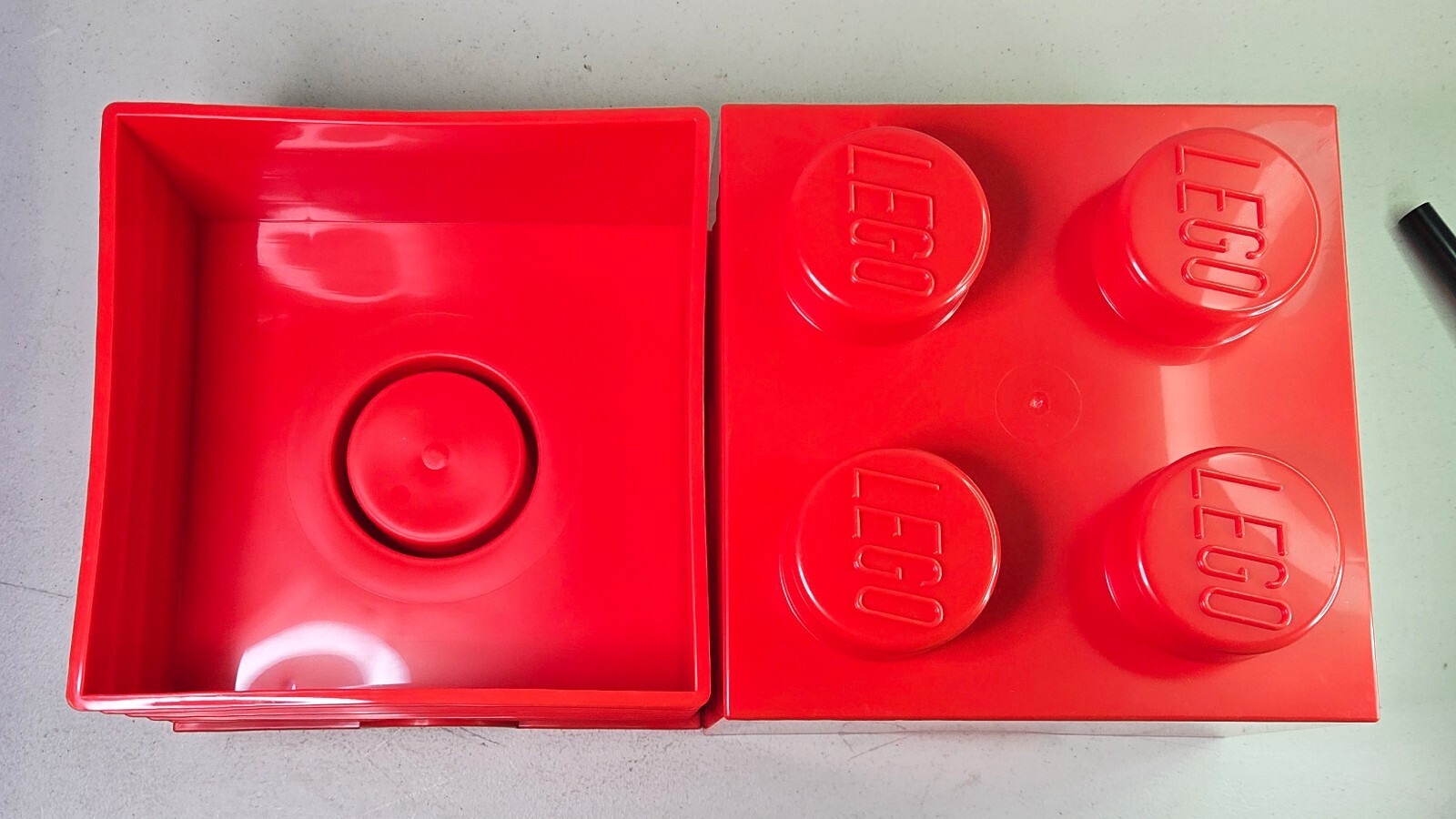 Lego Storage Brick Multi-Pack 3 Piece Set Red Yellow Blue 1 Large 2 ...