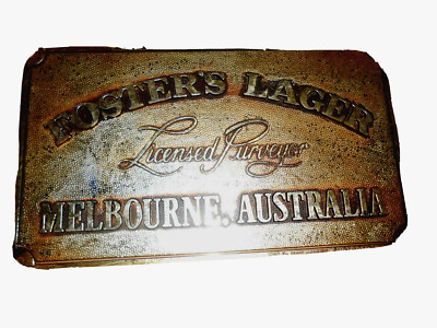 Foster's Lager Australian Beer Sign "Licensed Purveyor" Sign 22"x11" | eBay