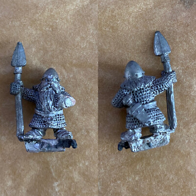 Games Workshop Warhammer Citadel 1980s Marauder Dwarf MM10 DW4 w Spear | eBay Australia