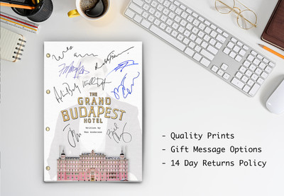 The Grand Budapest Hotel (2014) Script / Screenplay of Film - Signed ...