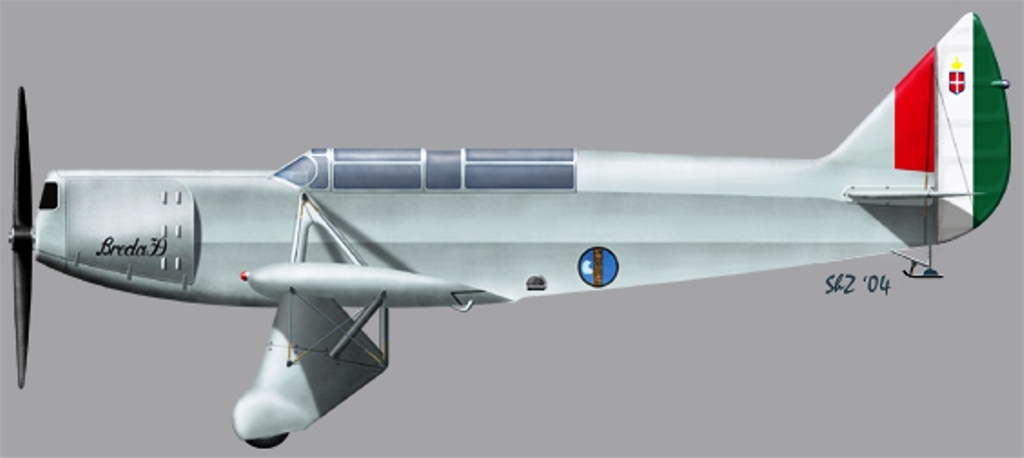 Ba-33 Breda Italy Ba33 Light Sport Airplane Wood Model Replica Small ...