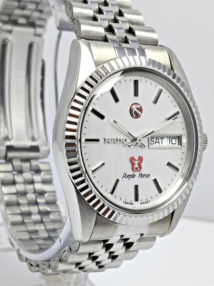 Vintage Original Rado Purple Horse Stunning Grey Dial Automatic ETA ...