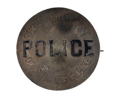 Antique Obsolete Police Constable Badge Lincoln Old T Pin 1870-1880s | eBay