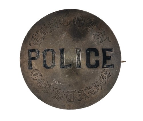 Antique Obsolete Police Constable Badge Lincoln Old T Pin 1870-1880s | eBay
