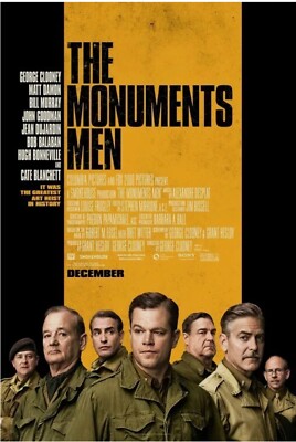 THE MONUMENTS MEN 11x17 PROMO MOVIE POSTER George Clooney Matt Damon ...