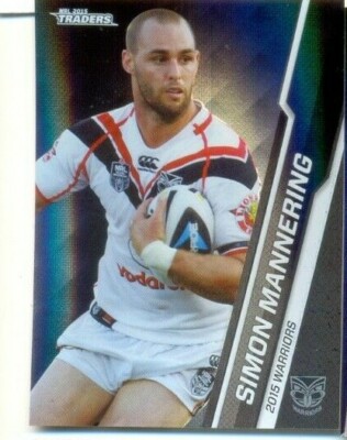 2015 NRL Traders BLACK Parallel Card PS132 Simon Mannering -New Zealand ...