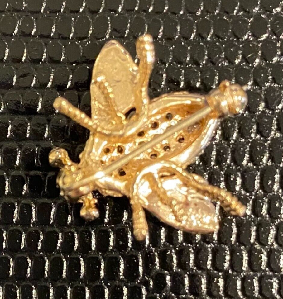 14kt Solid Yellow Gold Bee Pin | eBay