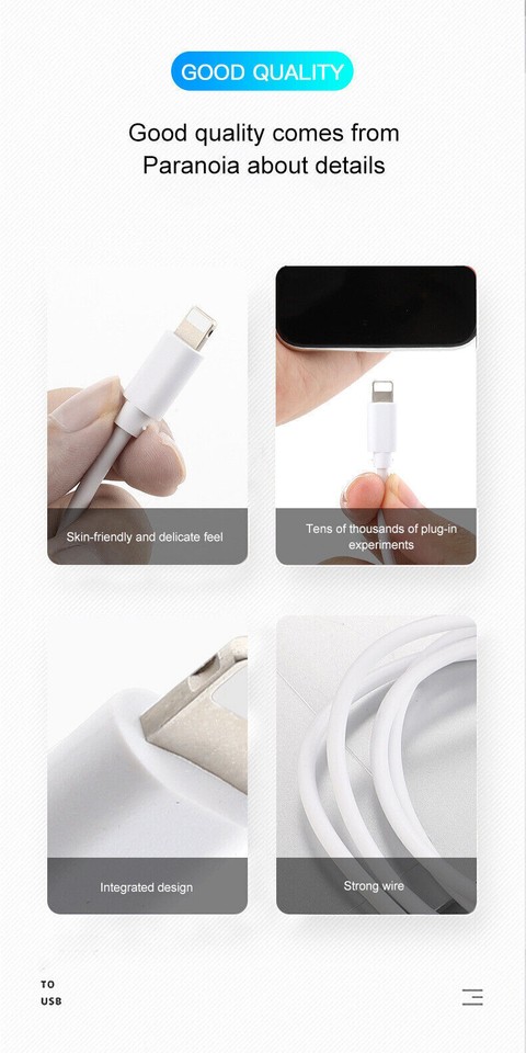 20W Super Fast Charger Cable Type C For iPhone 14 13 12 11Pro Max Xs XR ...