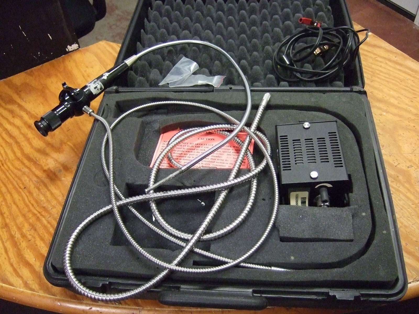 AEI AIRCRAFT BORESCOPE FIBERSCOPE ENGINE INSPECTION LIGHT SORCE 1/4 TIP ...