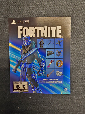 Fortnite Cobalt Star Bundle + 1000 V-Bucks Download Code Card PS5 | eBay