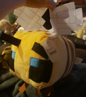 2021 Mojang MINECRAFT BEE Pillow Buddy Plush Stuffed Animal 12×10×9 ...