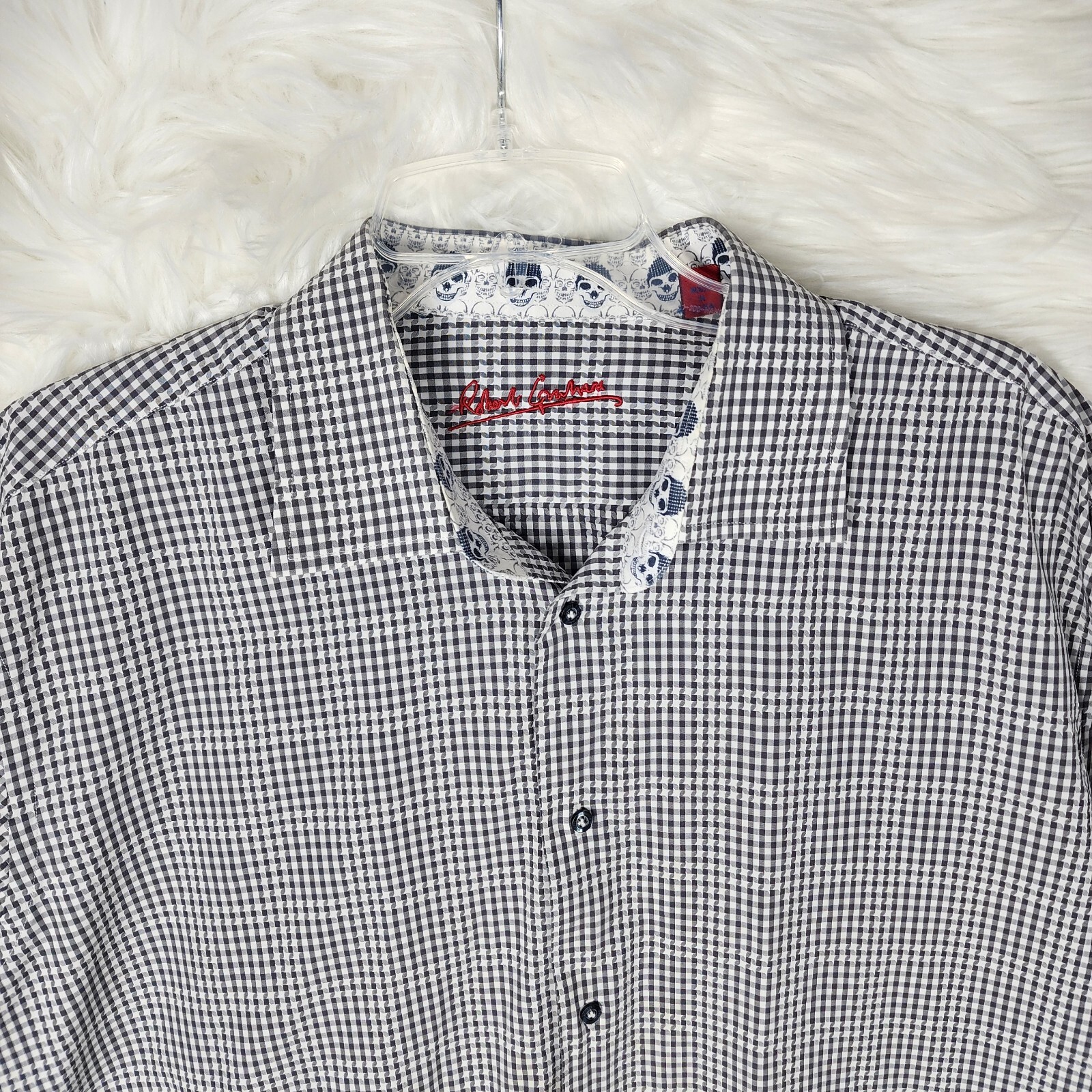 Robert Graham Men's Stars Checkered Button Up Long Sl… - Gem