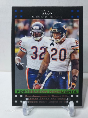 2007 Topps Postseason Highlights #435 Thomas Jones Cedric Benson ...