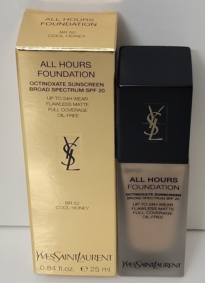 YSL ALL HOURS FOUNDATION 0.84 OZ Flawless Matte UP TO 24H Wear SPF20 ...