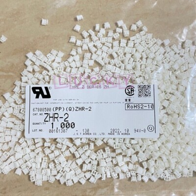 1000PCS/pack NEW JST ZHR-2 connector 2Pin rubber shell 1.5mm spacing | eBay