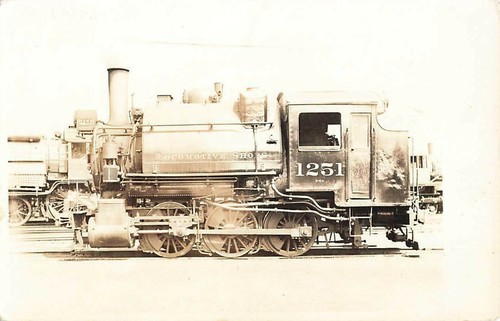 Vintage Real Photo Postcard: Reading 1251 Locomotive (1936) | eBay