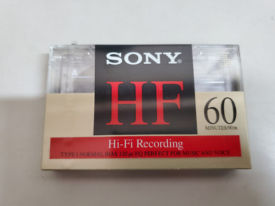 Sony HF60 - High Fidelity Normal Bias Cassette Type I New Sealed ...