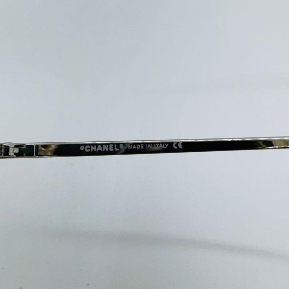 Rare Chanel 4017-D Pink Gradient Lenses Rimless Sunglasses Crystal CC ...