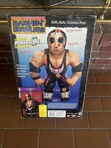Rare WCW Bret Hart Bashin' Brawlers 1998 Toy. Working | eBay