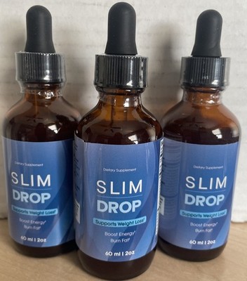 Slim Drop for Weight Loss - Premium Slim Drops Fat-Burning Support - 3 ...