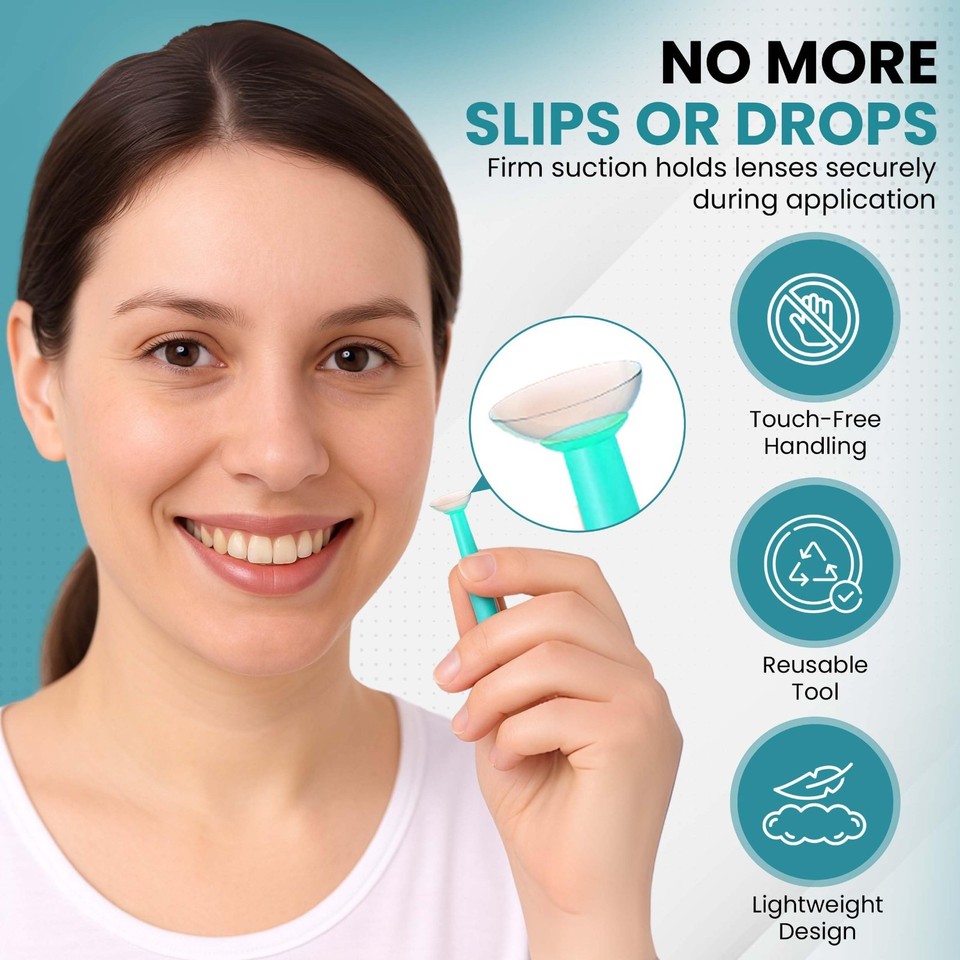 10PC Contact Lens Suction Holder Inserter & Remover Tool for Hard Lens ...