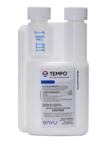 8 oz Tempo SC Ultra ( 240 ML ) Insecticide Pest Insect Control Spiders ...