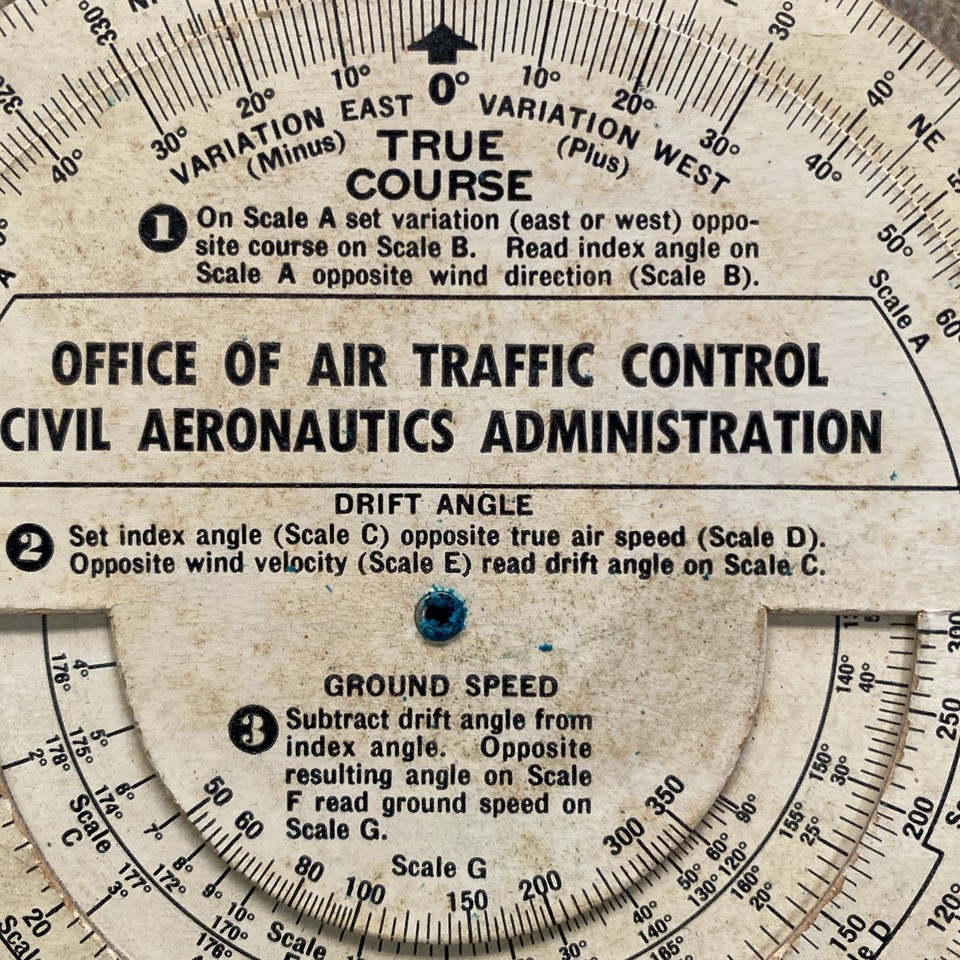 VTG Weems Dalton Dead Reckoning Computer Type E-6B w/ Case ...