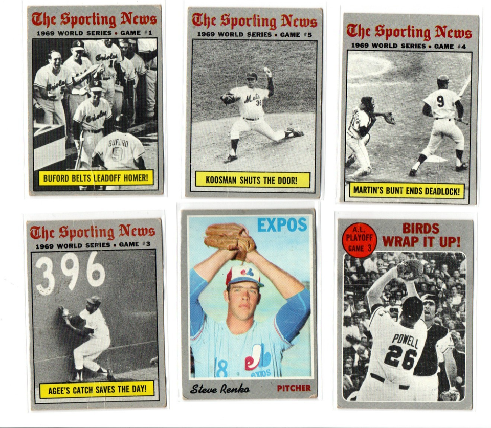 170 CT. LOT 1970 TOPPS VTG. BASEBALL SET CARDS AARON RYAN SEAVER MORGAN ...