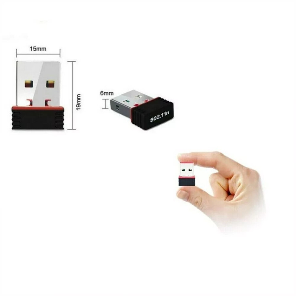 NEW Realtek RTL8188ETV USB WiFi 802.11B/G/N Adapter Mini Wireless ...