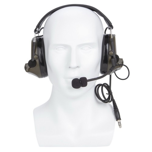 HQ Tactical Pilot Headset Aviation Headset Earpiece Microphone For ...