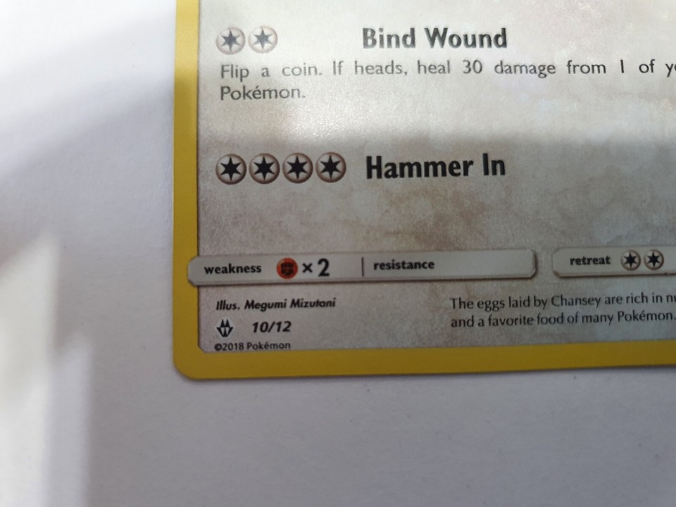 Chansey 10/12 - Original Pokemon Card 2018 Promo HOLO MP Condition is ...