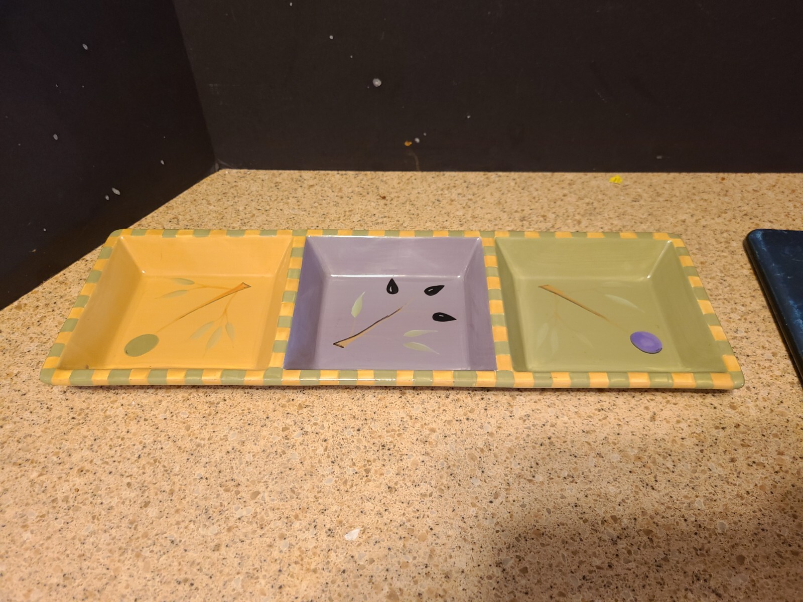 2002 Olivia 3 Compartment Relish Tray~ Debby Segura Designs for ...