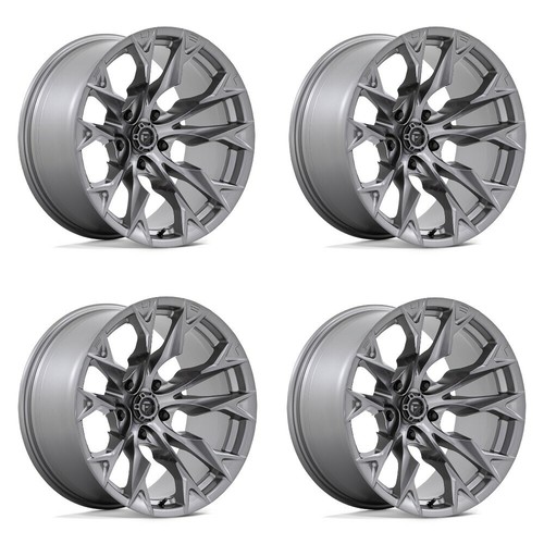 Set 4 Fuel D806 Flame 20x9 5x5 Platinum Wheels 20" 1mm Rims | eBay