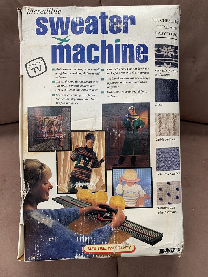 Bond Incredible Sweater Machine Knitting Machine OLD STOCK , OPEN BOX ...