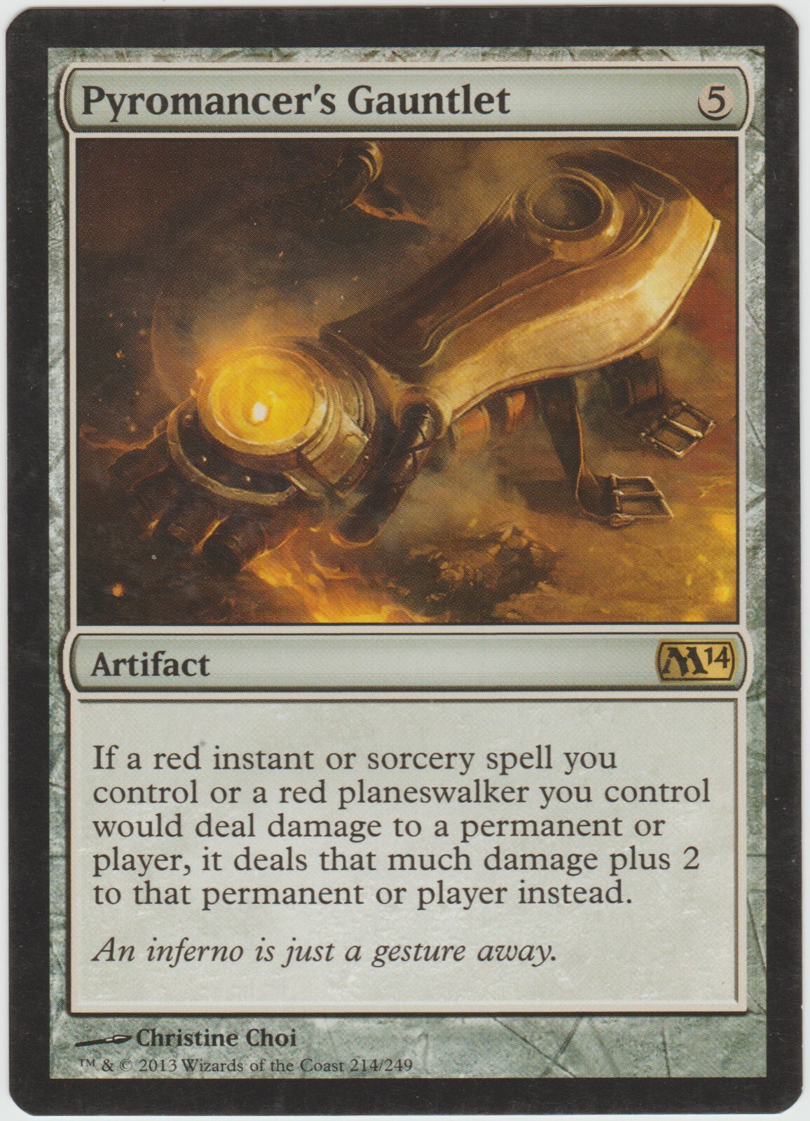 Magic the Gathering x1 Pyromancer's Gauntlet *Rare* Artifact Magic MtG ...