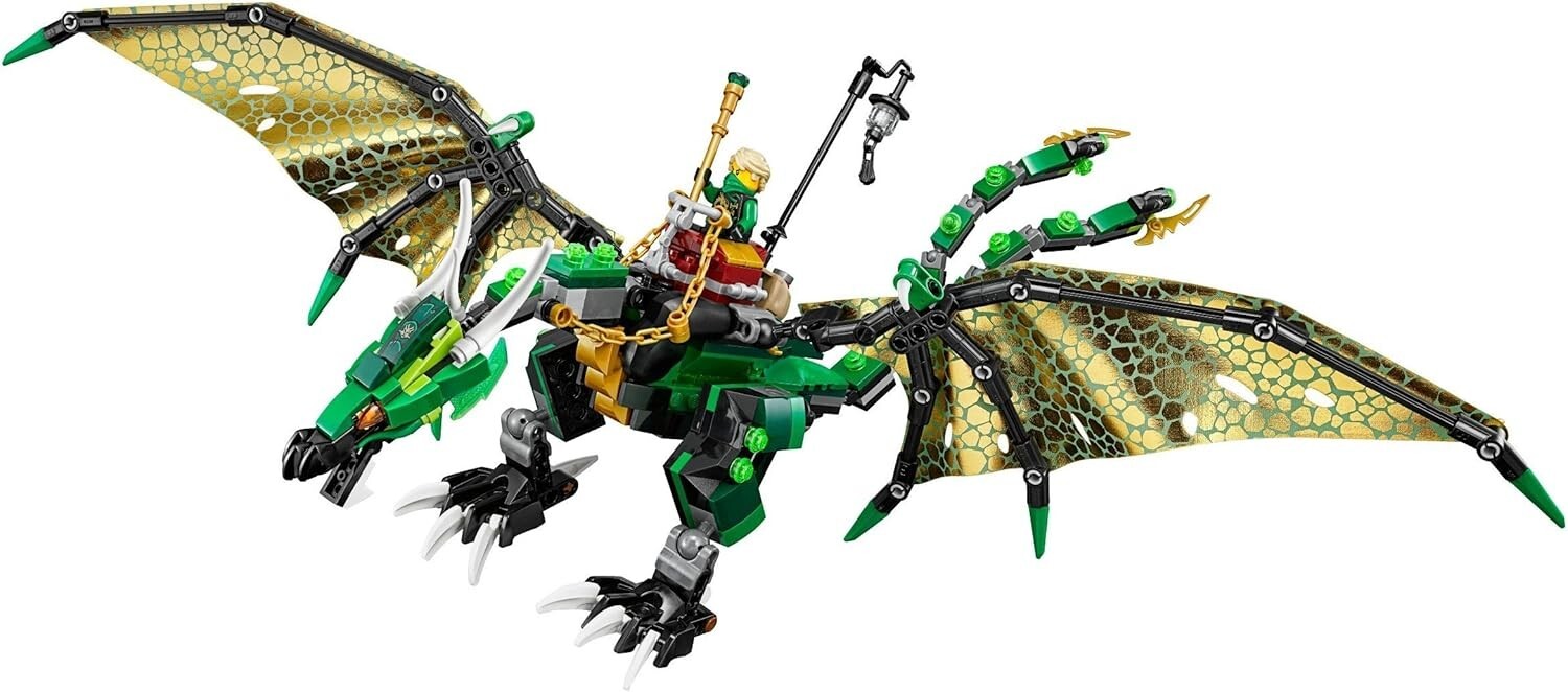 Ninjago Green NRG Dragon LEGO Set 70593 - Multi-Coloured Building Kit ...